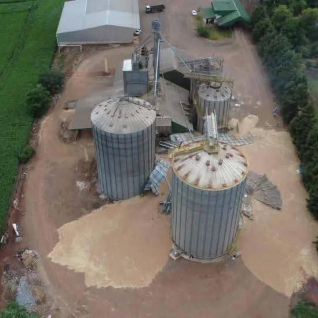Silo de cerealista se rompe em Verê no PR e grãos ficam esparramados ...